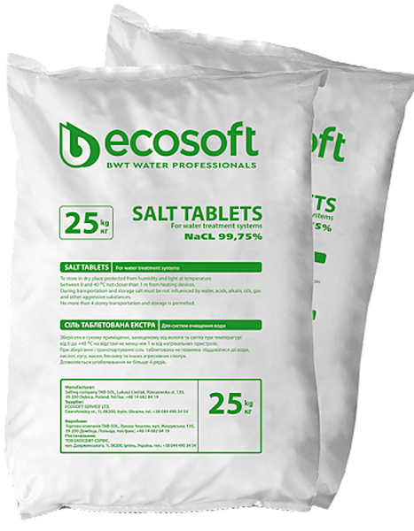 Соль ECOSOFT Ecosil таблетированная 25 кг – фото, отзывы ...