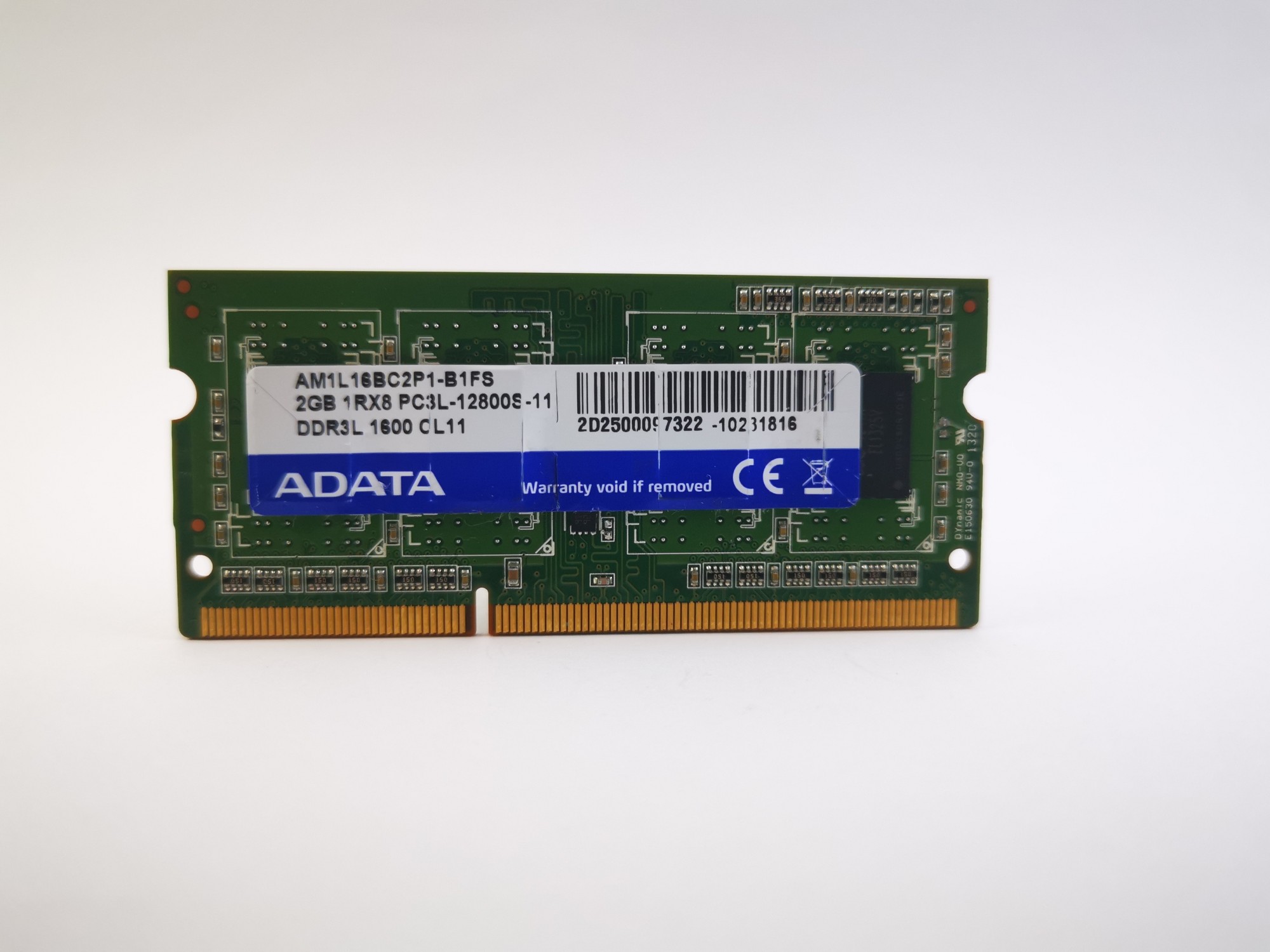 Оперативная память для ноутбука SODIMM ADATA DDR3L 2Gb 1600MHz PC3L ...