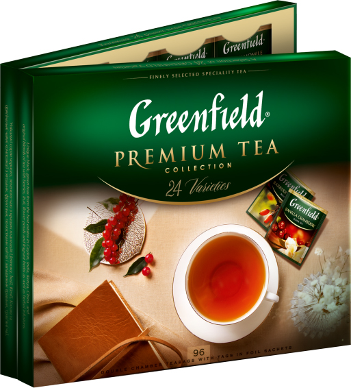 Набор чая пакетированный Greenfield Premium tea Collection 24 вида 96 ...