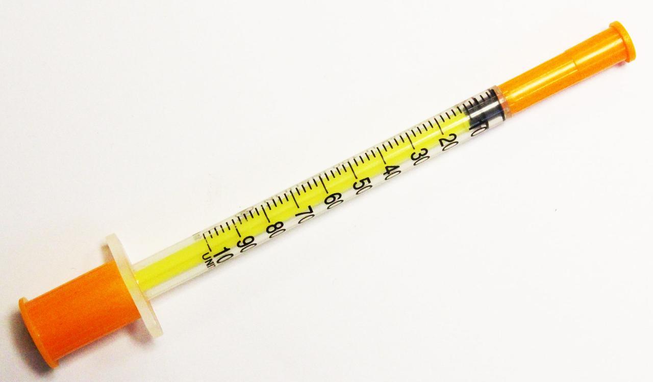 Шприц инсулиновый 1 мл U-100 Alexpharm с интегрированной иглой (30G/0.3 ...