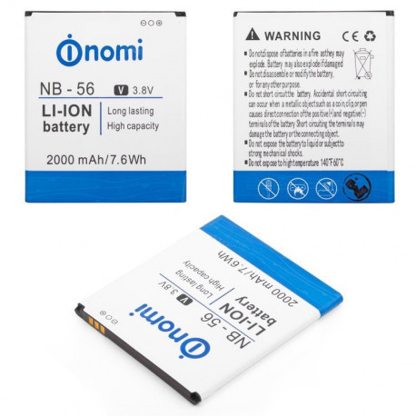 Аккумулятор Nomi NB-56 / i503, 2000 mAh – низкие цены, кредит, оплата частями в интернет ...