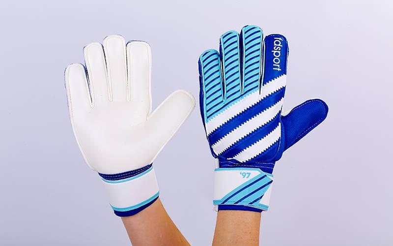 Перчатки вратарские Sport Goalkepeer Gloves 893 размер 10 White-Blue ...