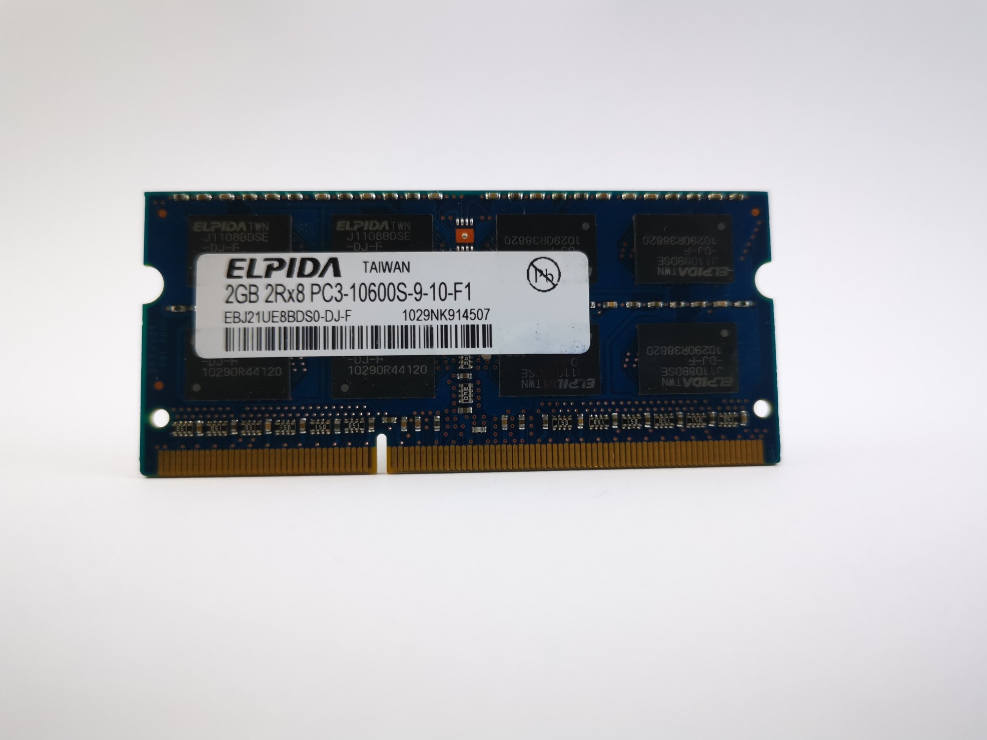 Оперативная память для ноутбука SODIMM Elpida DDR3 2Gb 1333MHz PC3 ...