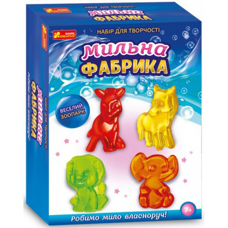 Детский набор изготовления мыла. Мыльная фабрика "Веселый зоопарк ...