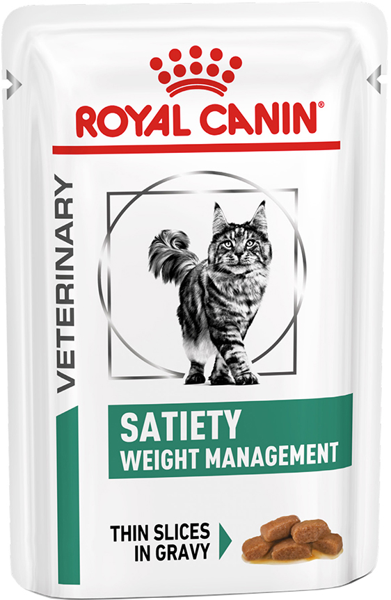 Влажный корм для взрослых кошек Royal Canin Satiety Weight Management ...