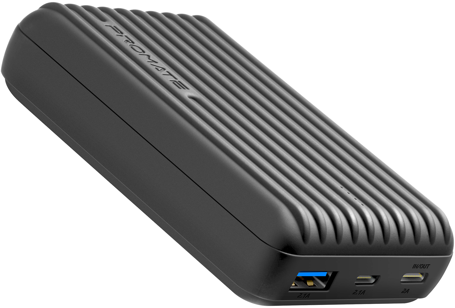 УМБ Promate Titan-10C 10000 mAh USB-C USB-A Black (titan-10c.black ...