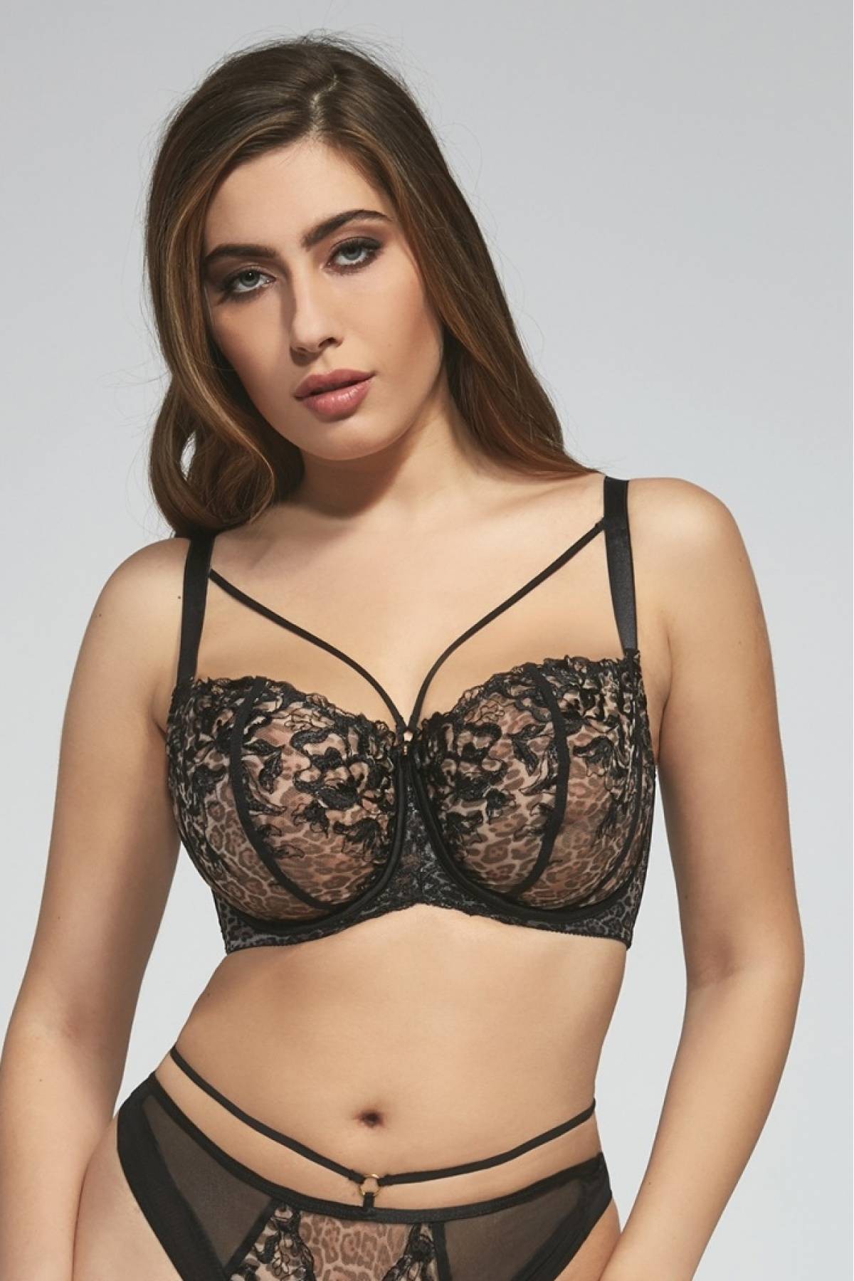 Мягкая кружевная чашка Kris Line Simone halfcupsoft 75F Черный от продавца: Swimwear & Beachwear ...