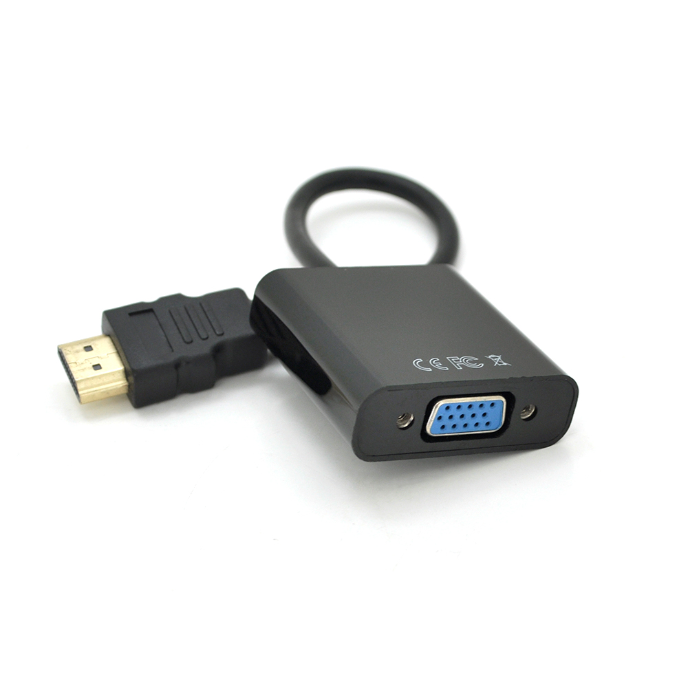 Конвертер VEGGIEG H-V1B HDMI (папа) на VGA(мама) 25cm, Black, Пакет ...