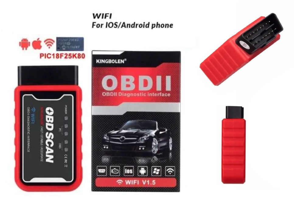 Автосканер Kingbolen ELM327 OBD SCAN WI-FI Сканер диагностики авто ...