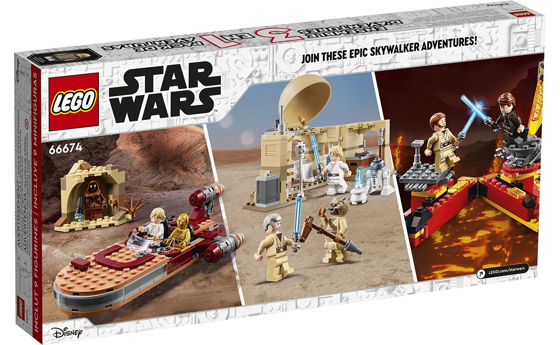 Конструктор LEGO Пригоди Скайвокера 644 деталей (66674) – фото, отзывы ...