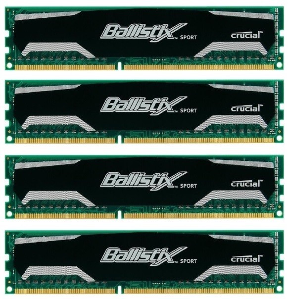 Оперативная память Crucial Micron Ballistix Sport Dimm DDR3 32Gb (4*8Gb ...