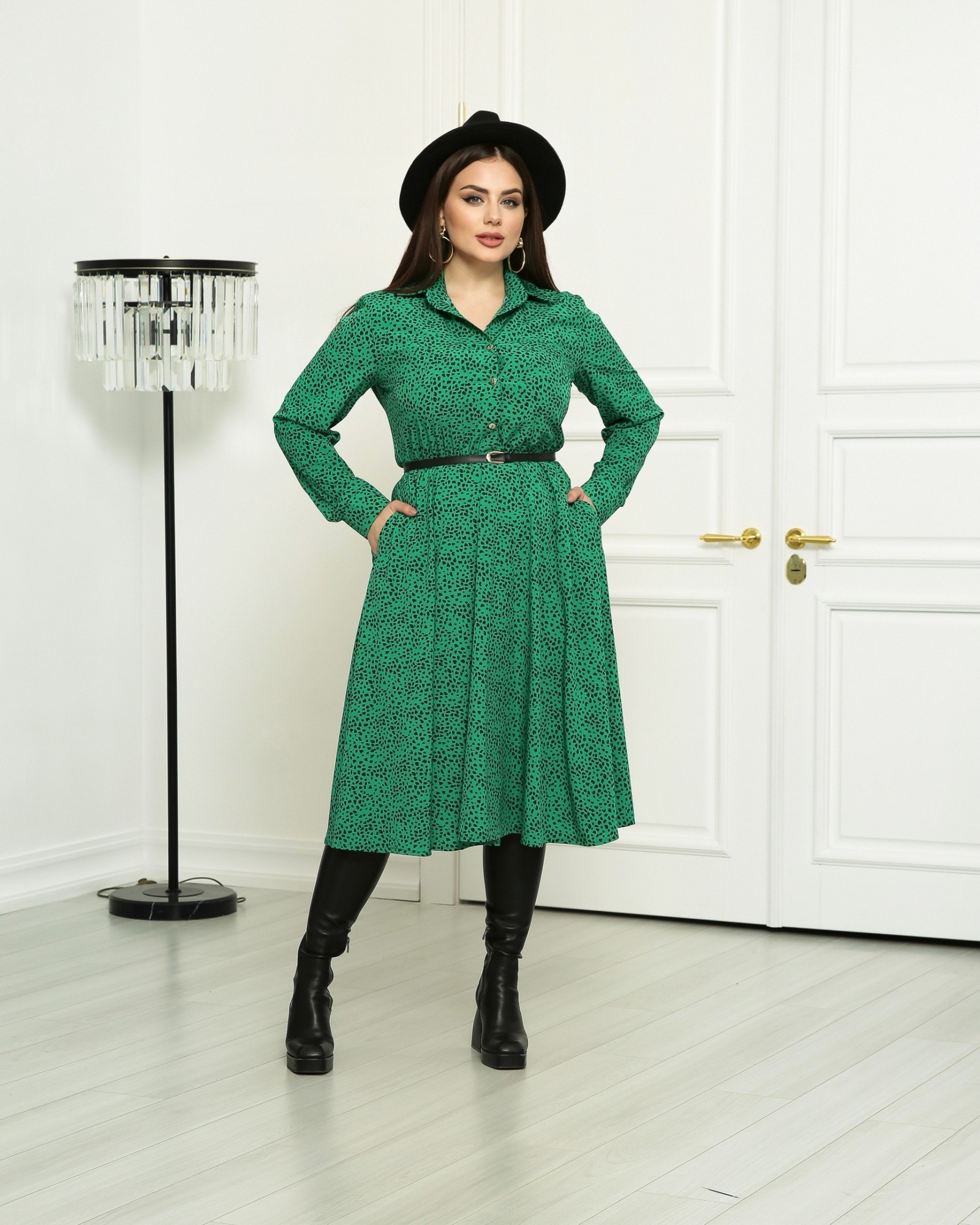 Женское платье Fashion Look 535 зеленый 50-52 от продавца: ELMor – в ...