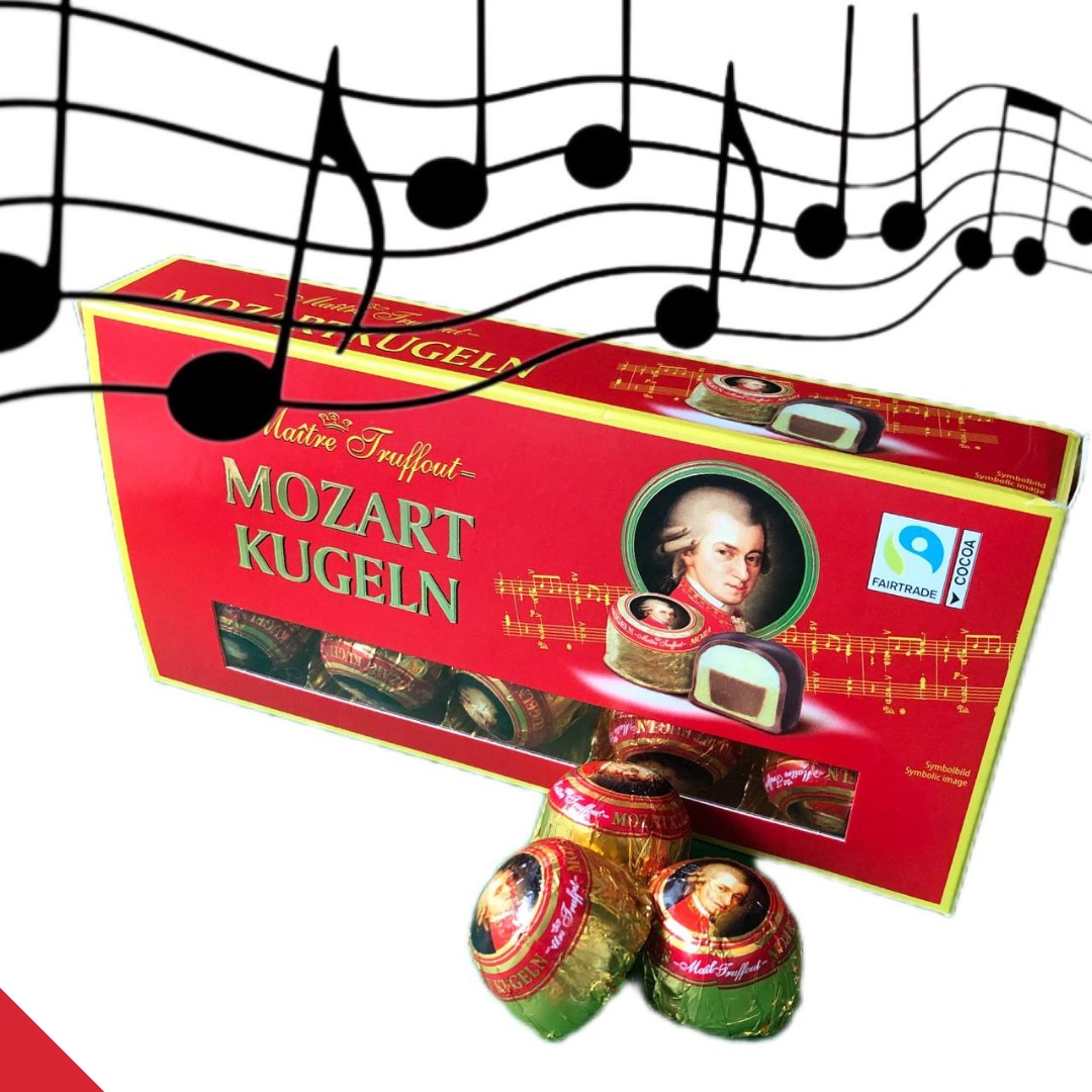 Шоколадные конфеты Mozart Kugeln с марципаном 200 г Maitre Truffout ...