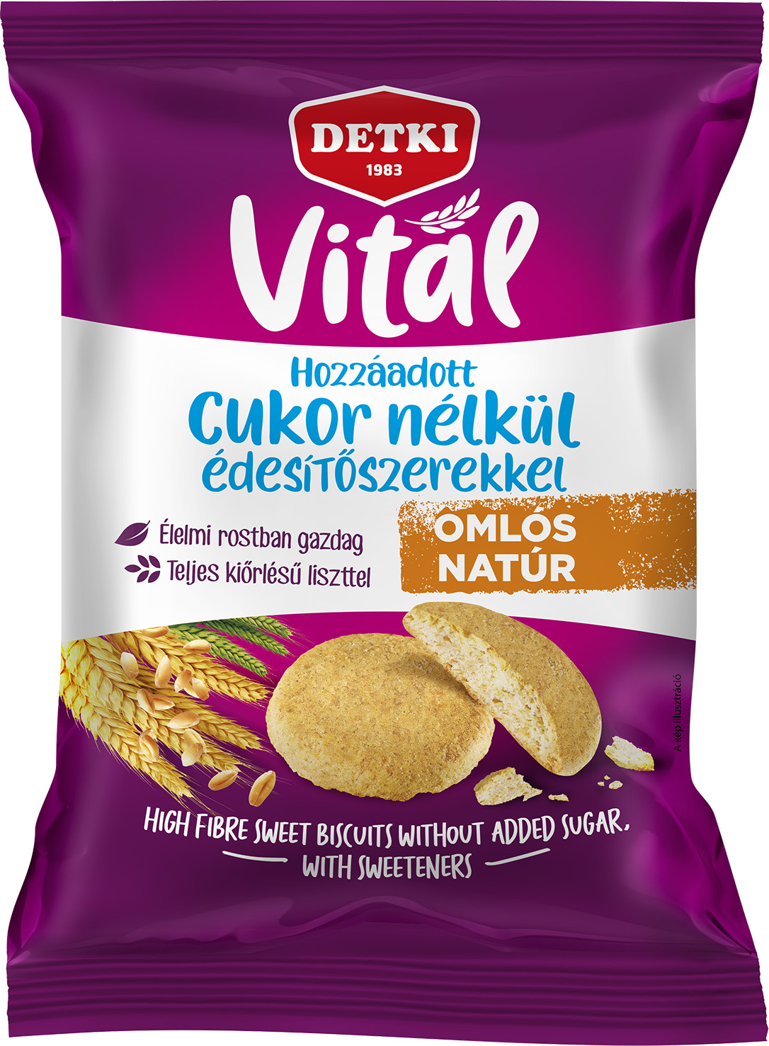 Сладкое печенье Detki Vital с высоким содержанием клетчатки 200 г ...