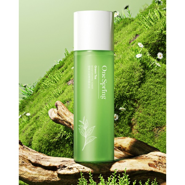 Зволожуючий тонер One Spring Green Tea Moisturizing Toner, з екстрактом зеленого чаю, 30 мл від ...