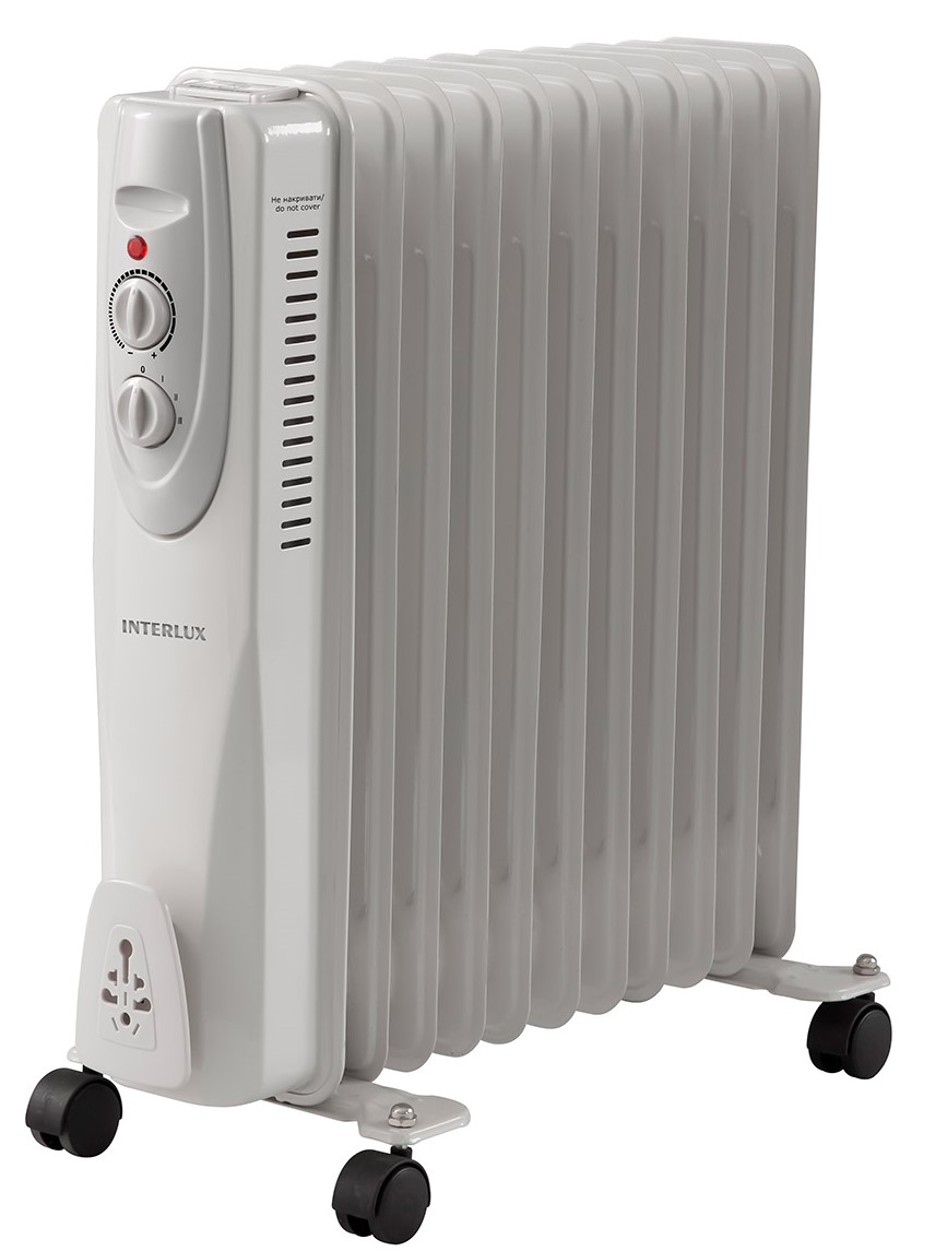 Масляний обігрівач радіатор 11 секцій INTERLUX INO-1125W 2500Вт 25 м² 3 ...