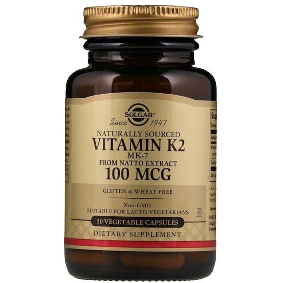 Витамин K Solgar Natural Vitamin K2 100 mcg 50 Veg Caps – фото, отзывы ...
