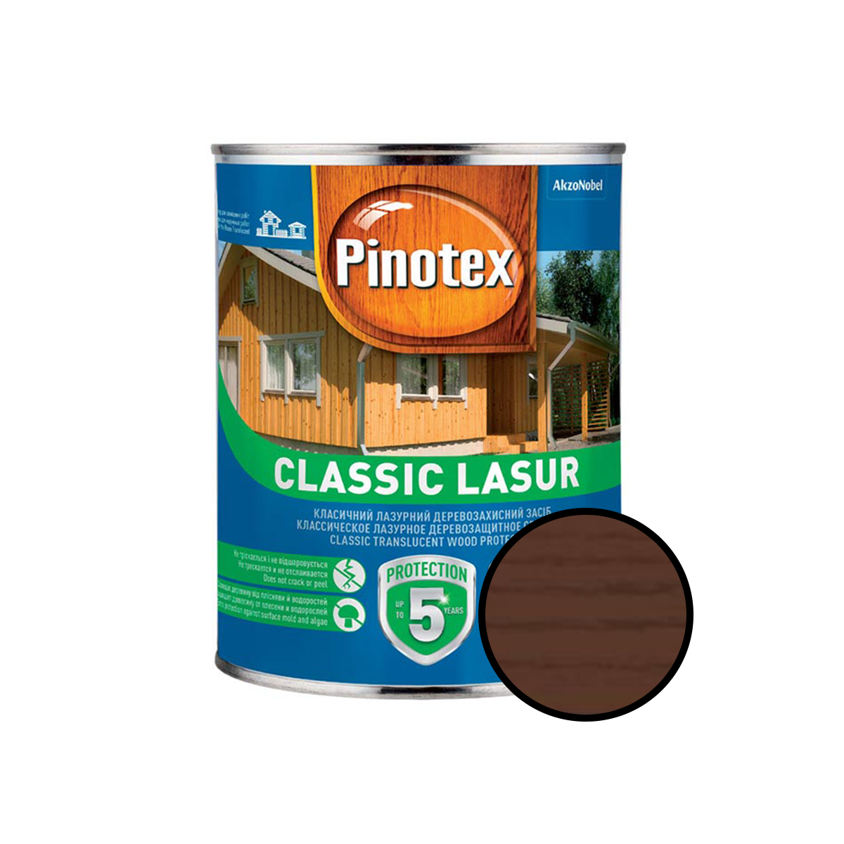 Деревозахисний засіб Pinotex Classic Lasur тикове дерево 3л – фото ...