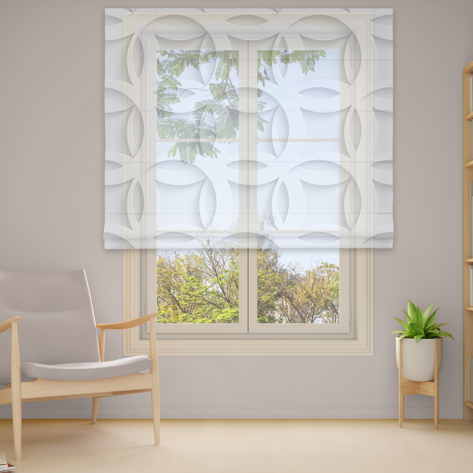 Римские шторы DECOLIV Фотопечать 1-35 Тюль 220*170 см – низкие цены ...