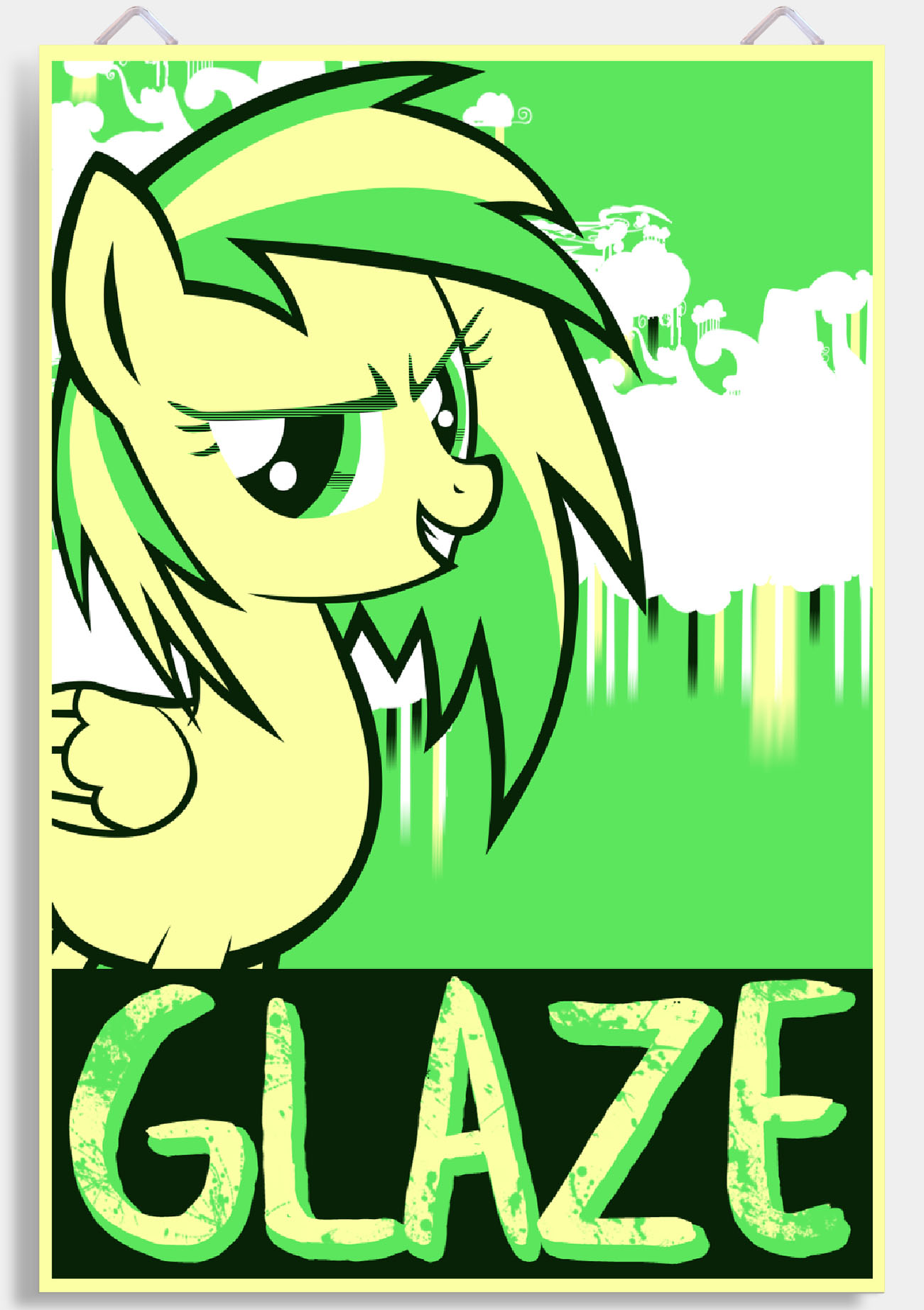 Поп-Арт Аніме постер Let's Play Glaze Woodentoaster My little pony Pop ...