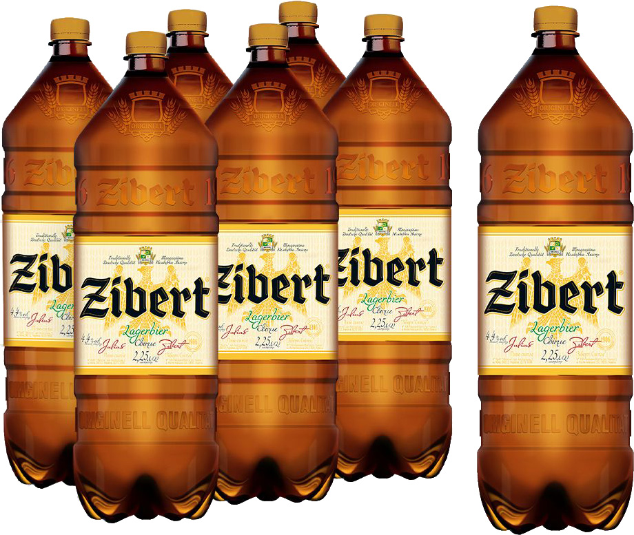 Упаковка пива Zibert светлое фильтрованное 4.4% 2.25 л х 6 шт ...