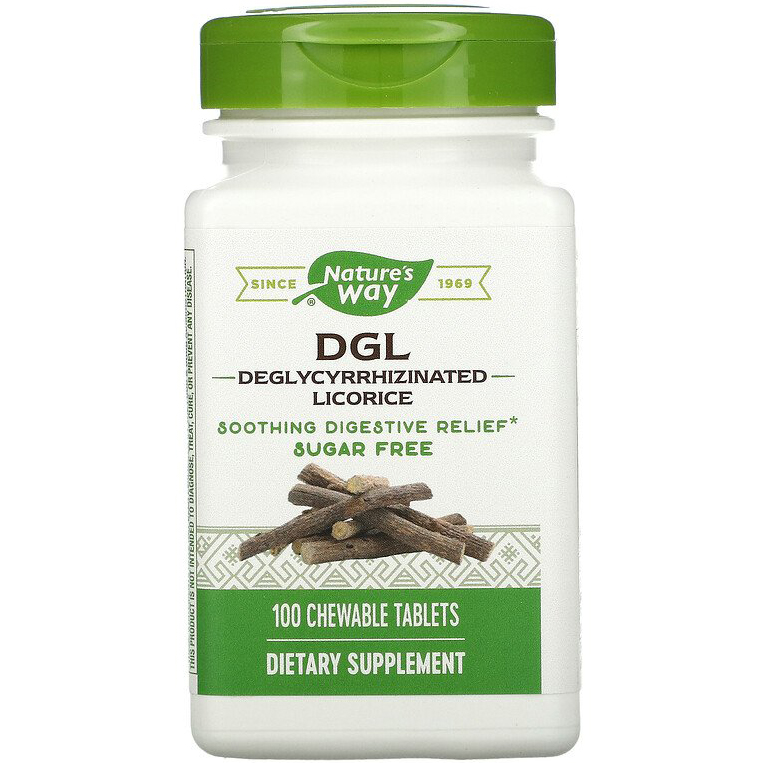Деглицирризованная солодка Nature's Way "DGL Deglycyrrhizinated ...