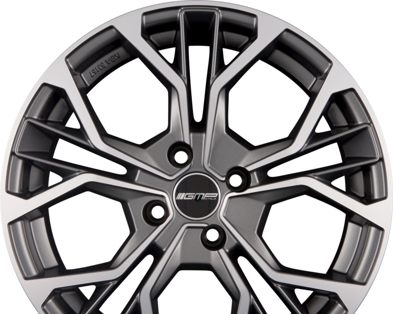 GMP ITALIA MATISSE Matt Anthracite Diamond R18 W7.5 PCD5x114.3 ET35 ...