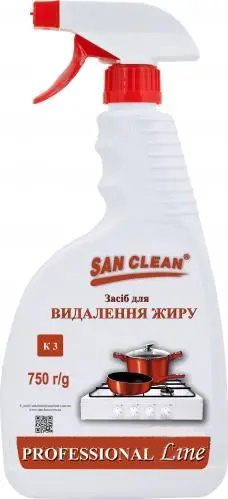 Средство San Clean Prof Line для удаления жира 750 г (4820003544600 ...