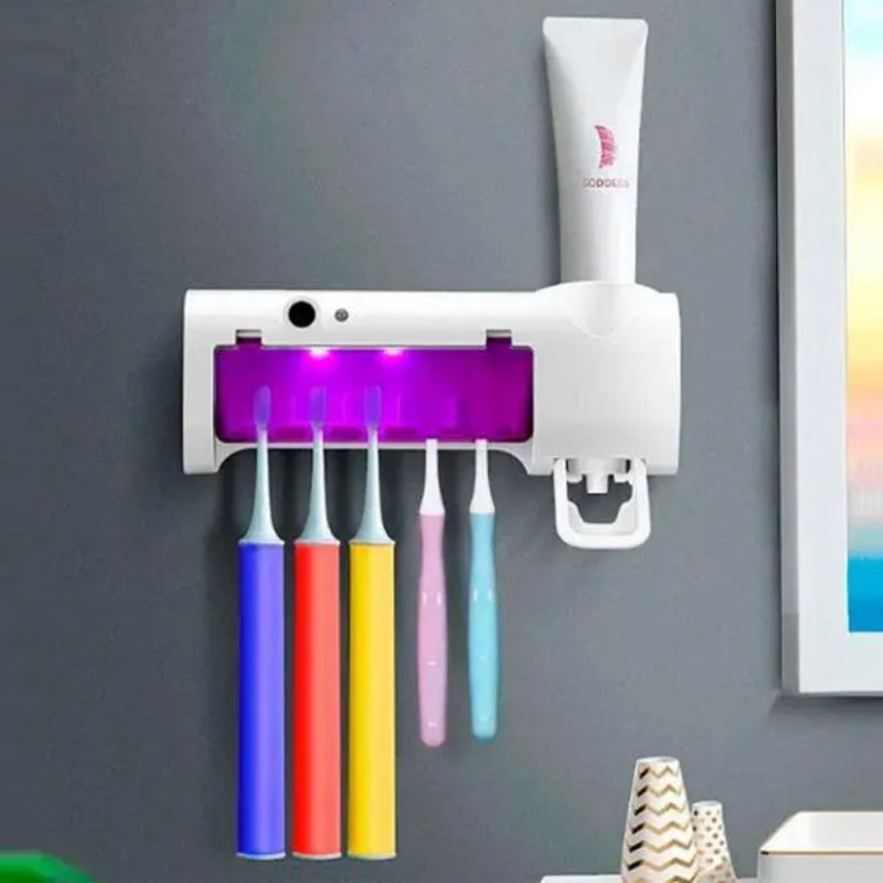 Диспенсер держатель для зубной пасты и щеток Multi-function Toothbrush ...