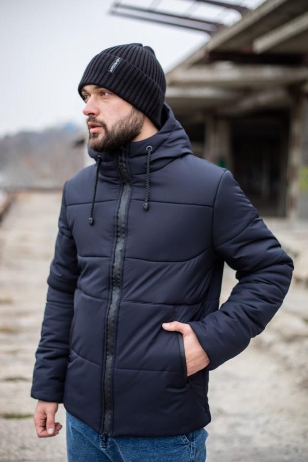 Мужская зимняя куртка с капюшоном Glacier Intruder 0063 XL Синий (IN ...