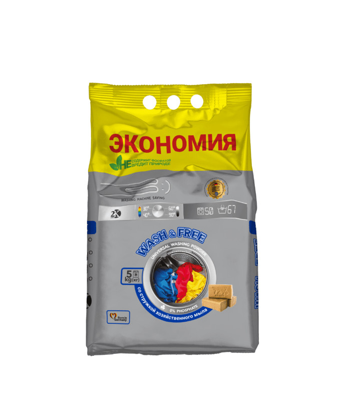 Порошок для стирки универсальный Wash&Free 723666 5000 г – низкие цены ...