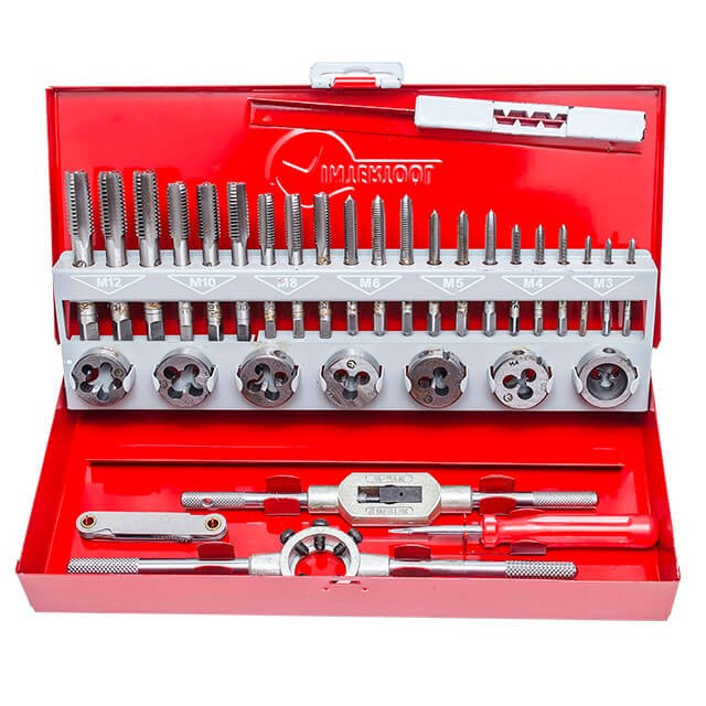 Набор метчиков и плашек 32 ед INTERTOOL SD-8032 – низкие цены, кредит, оплата частями в интернет ...