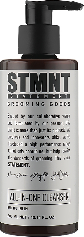 Шампунь 4в1 - STMNT Statement Grooming Goods All In One Cleanser 300ml ...