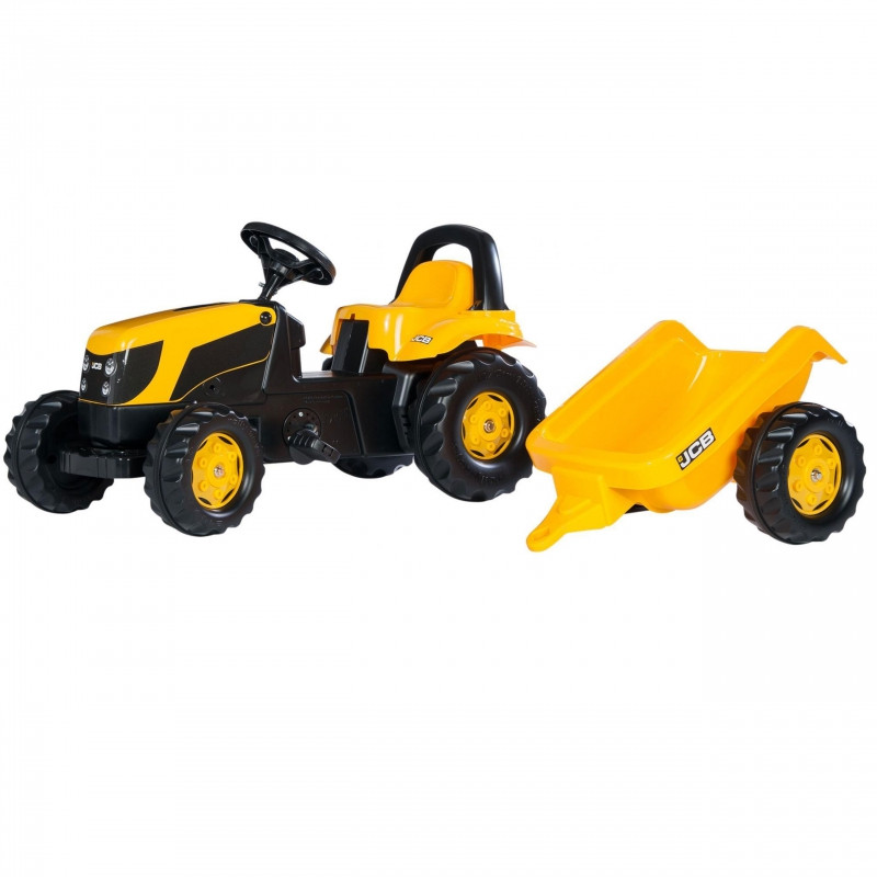 Детский трактор на педалях с прицепом Rolly Toys JCB (012619) – фото ...