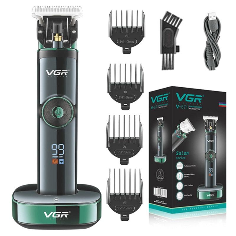 Профессиональная машинка для стрижки с подставкой VGR V-671 – низкие ...