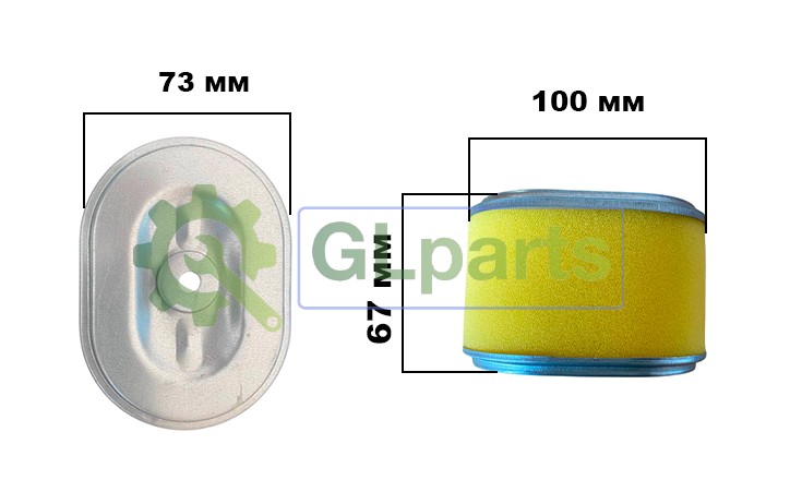 Фільтр повітряний на Генератор Кентавр КБГ 258 низькі ціни кредит оплата частинами в