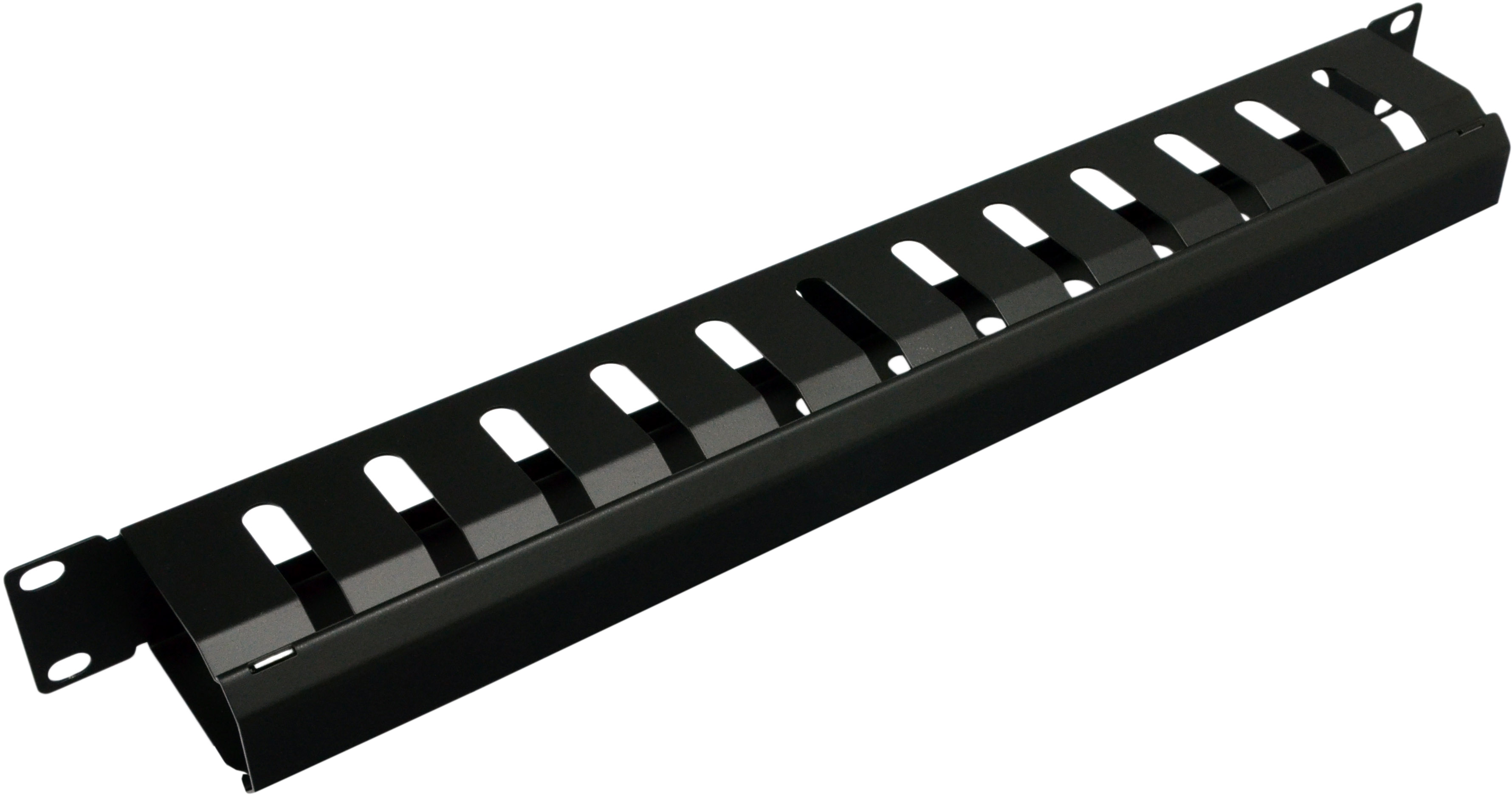 Кабельный организатор CMS 1U металлический перфорированный Черный (UA ...