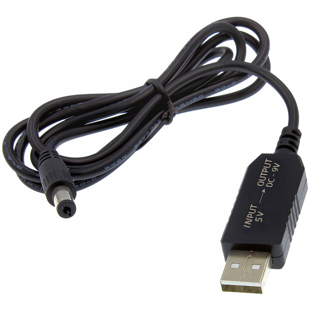 Підвищуючий перехідник кабель для роутера Usb 5v To 9v Dc 5 5 2 1