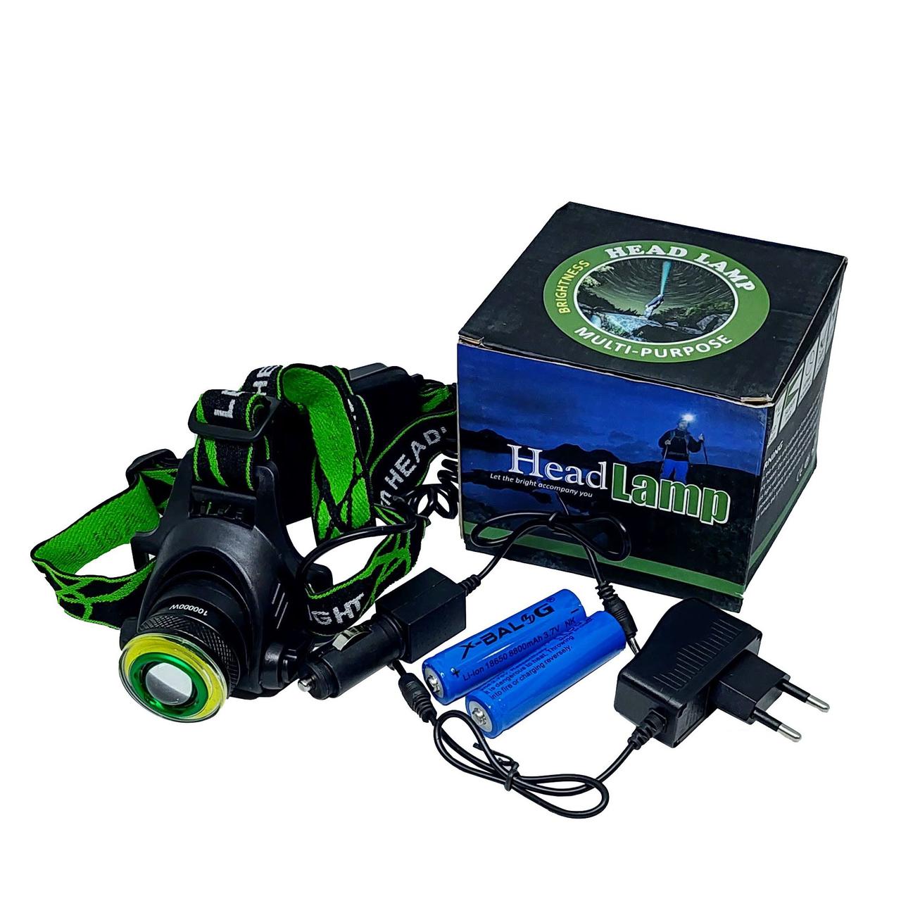 Ліхтар на чоло світлодіодний LED HEADLIGHT JMD-68-T6+Cob zoom око янгола стробоскоп – фото ...