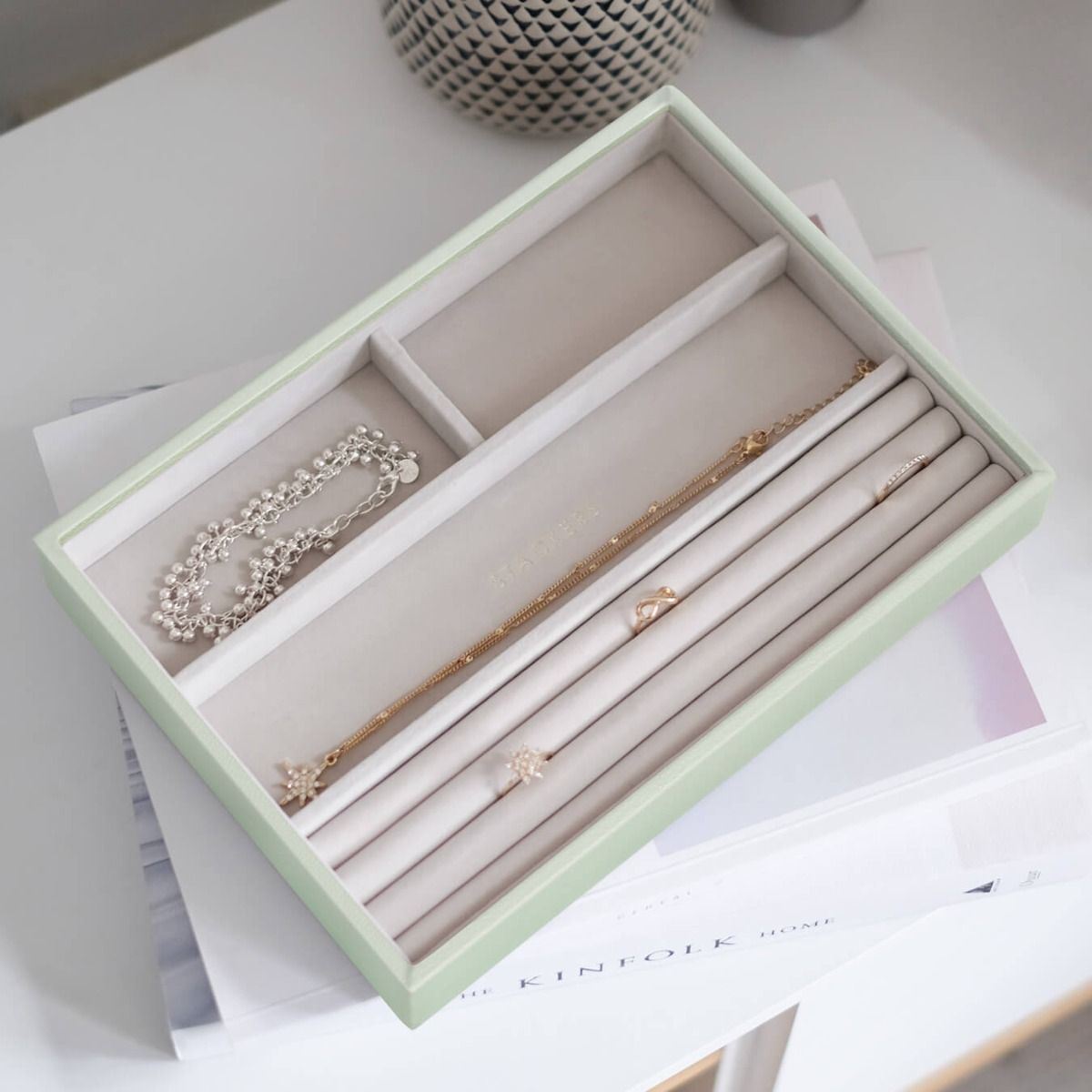 Підставка під скриньку Sage Green Stackers, 18*25*4 см, 74512 – низькі ціни, кредит, оплата ...