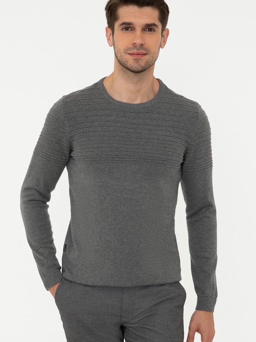 Джемпер Pierre Cardin G021SZ0TK-000-1388110 2XL Серый – в интернет ...