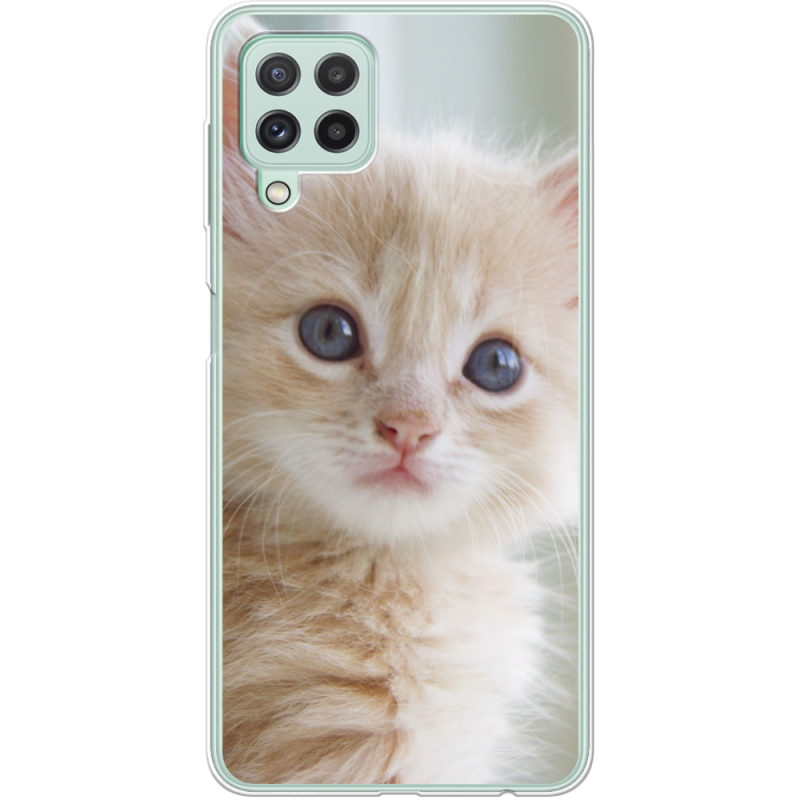 Чехол Силиконовый с Картинкой на Samsung Galaxy M22 (M225) (Котик ...