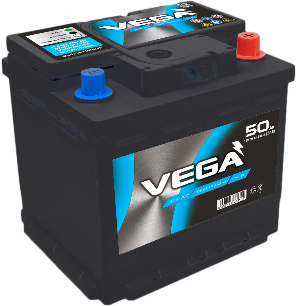 Аккумулятор VEGA Black 50ah 500A R+ (-/+) (VBL1.505000) – фото, отзывы ...