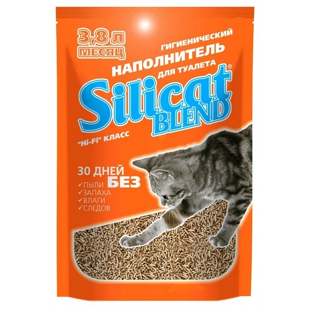 Двокомпонентний гігієнічний наповнювач для котячого туалету SiliCat ...