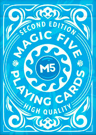 Игровые карты Magic Five M5 Blue Deck для демонстрации фокусов и трюков ...