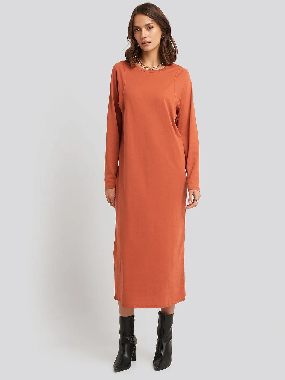 Сукня з довгими рукавами та деталями зі швами NA-KD 1018-004085 S ...