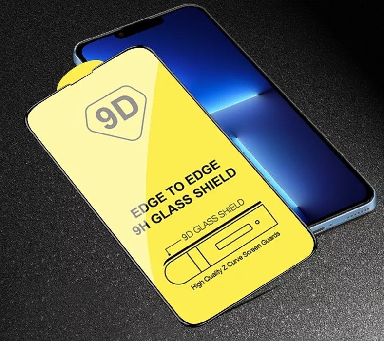 Защитное стекло TDG 9D для Apple Iphone 14 Full Glue черный 0,26 мм в ...