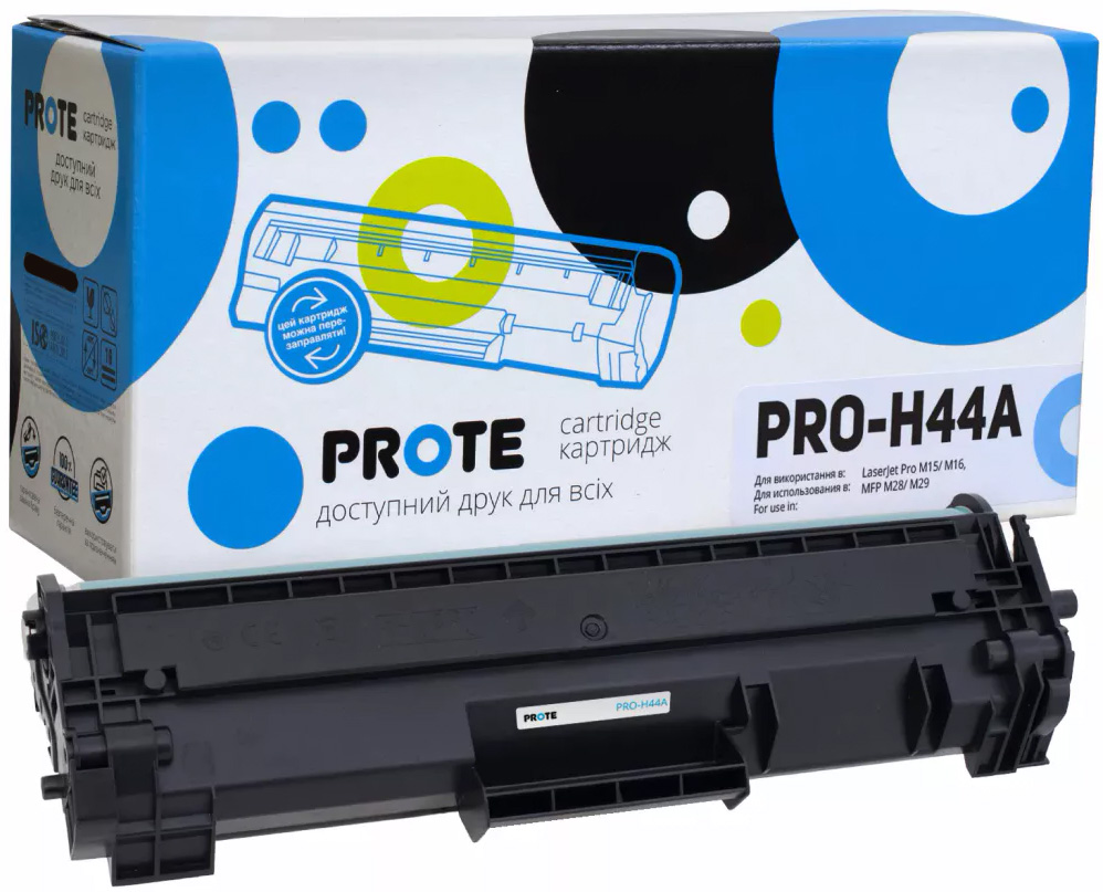 Картридж Prote совместимый аналог HP 44A (CF244A) Black (PRO-H44A ...
