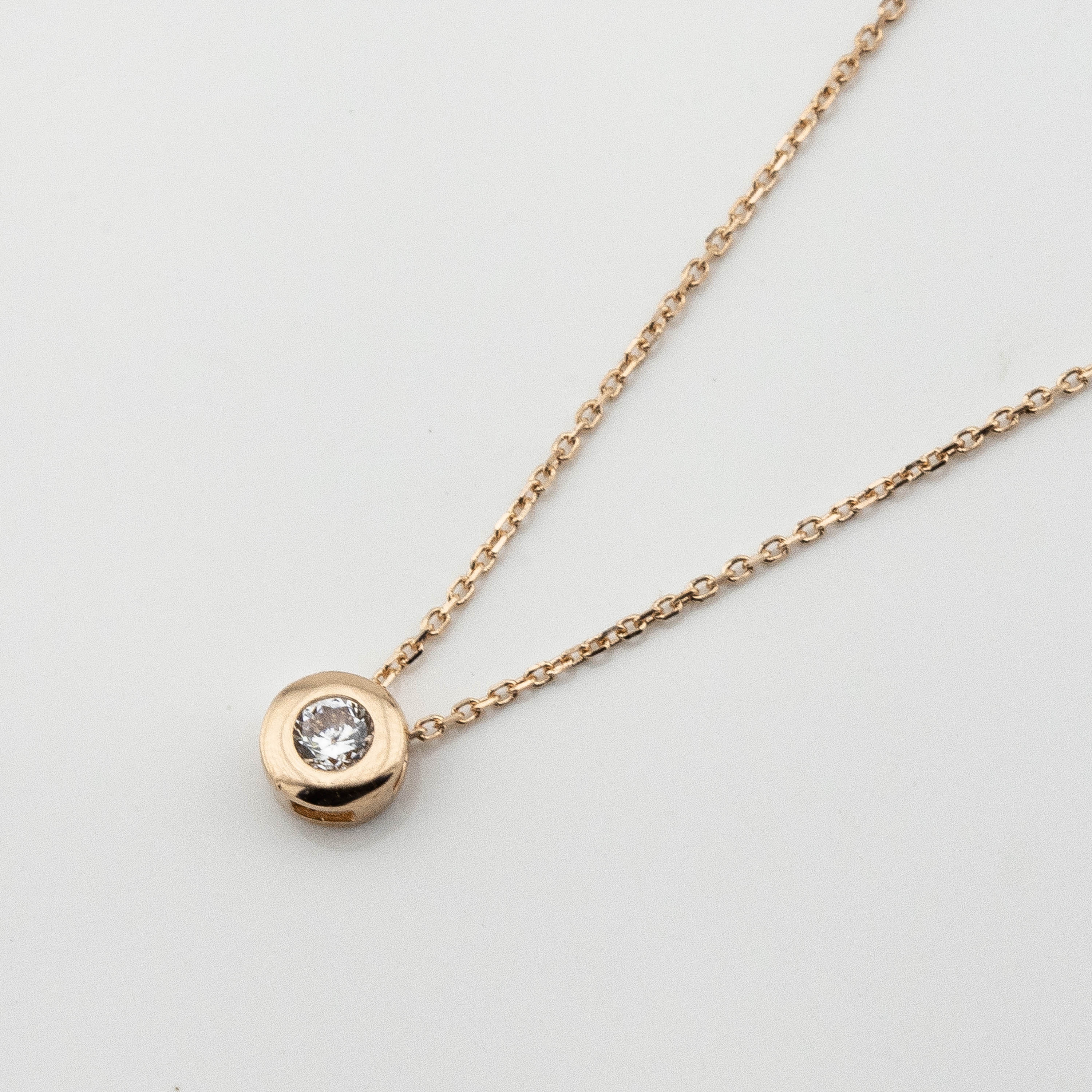 Золотое колье Камушек 3400875 Диамант, 19,5 размер от продавца: Atria ...