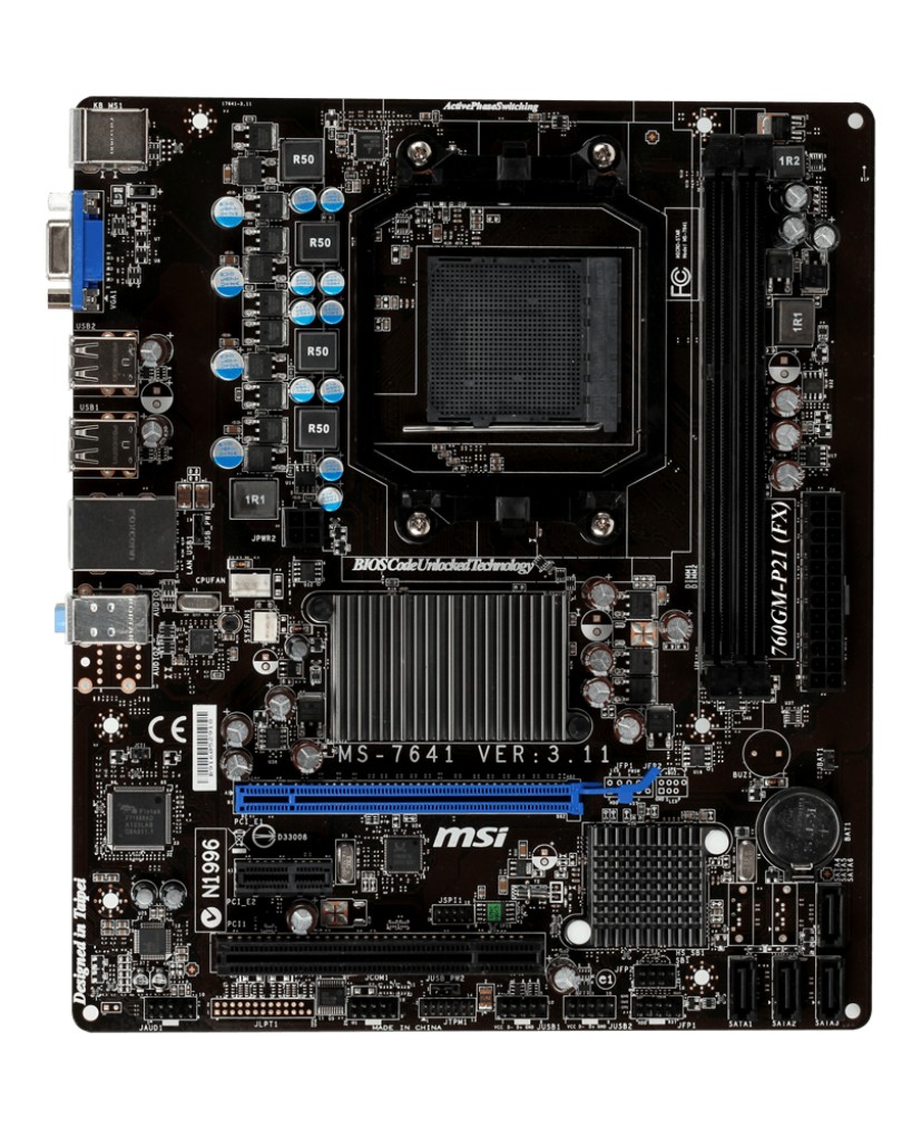 Материнская плата Socket AM3+ MSI 760GM-P21 (FX) ( MS-7641 VER 3.11 ...